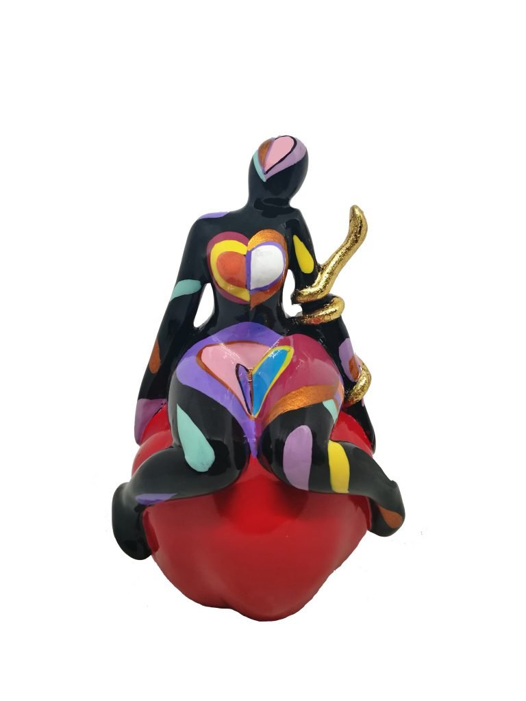 Eva Op Appel - Zwart | Kunst & Kadootjes